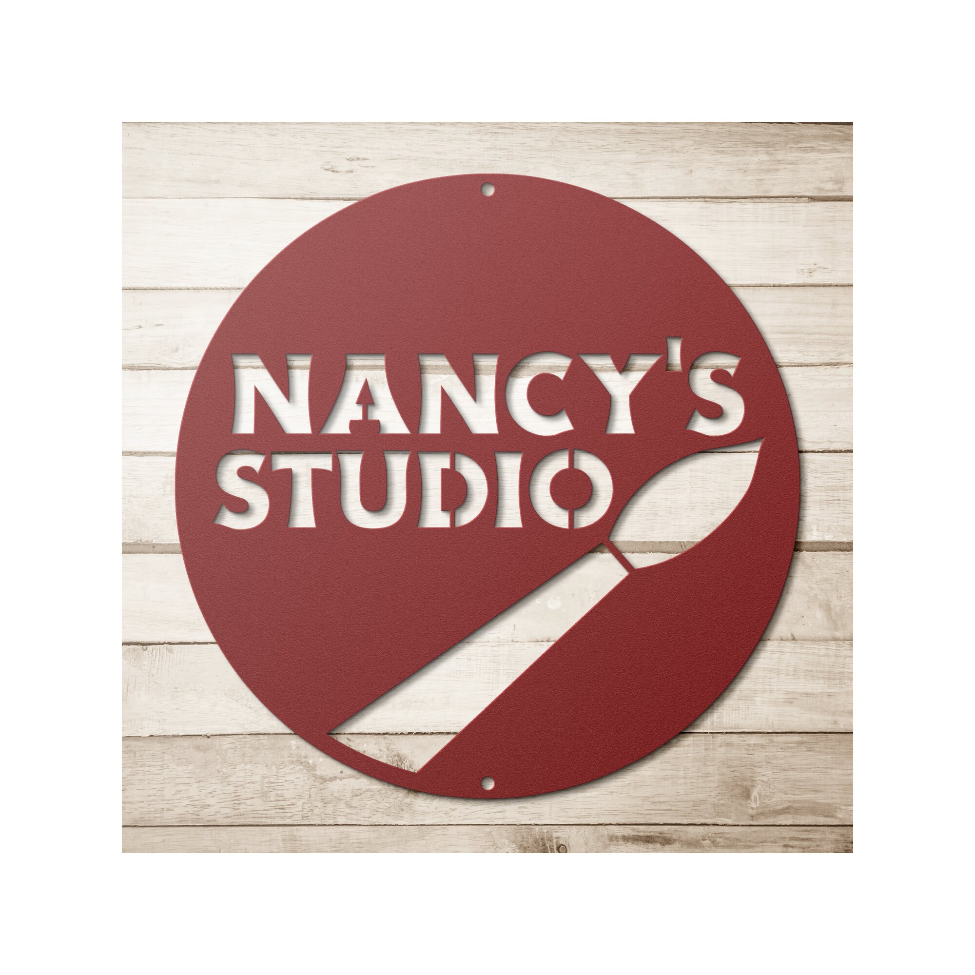 Art Studio Sign Studio Sign Personalized Studio Sign Metal - Etsy