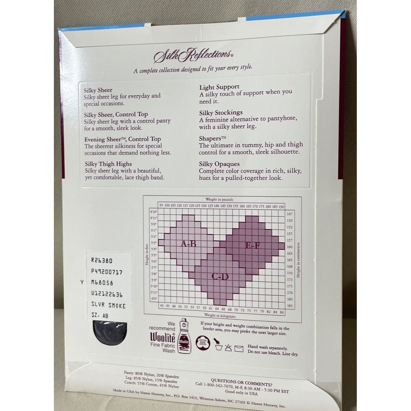 Hanes Silk Reflections Silver Smoke Pantyhose Hosiery Size AB - Etsy