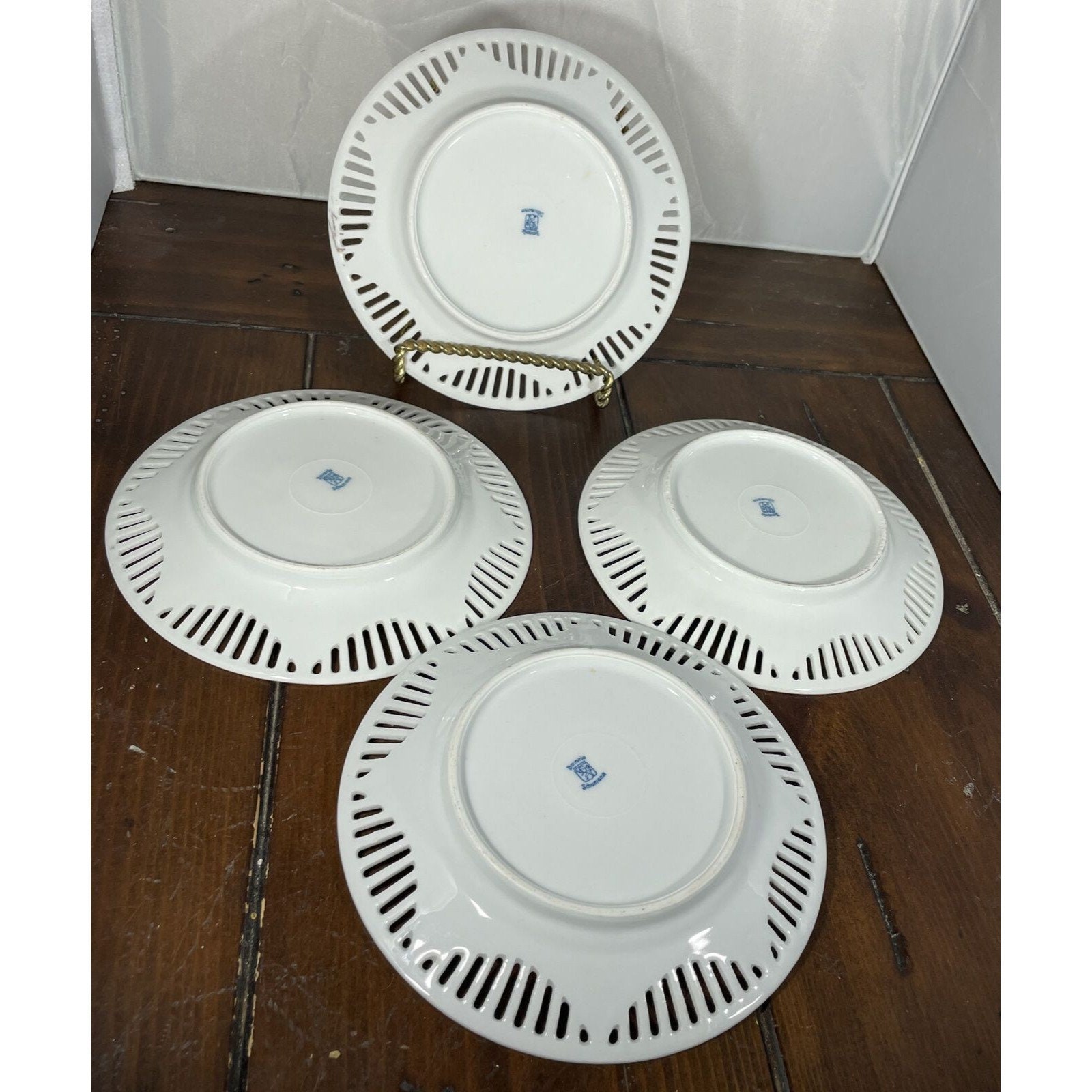 Bavarian Schumann Germany Bone China Reticulated Bread Butter - Etsy