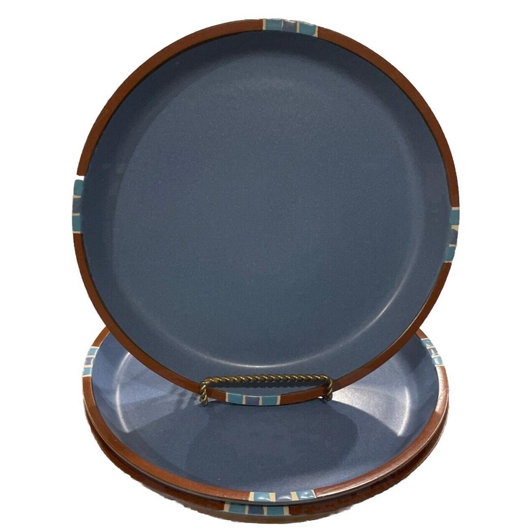 Dansk Mesa Sky Blue Dinner Plates Set of 3 Portugal 10.5 Heavy ...