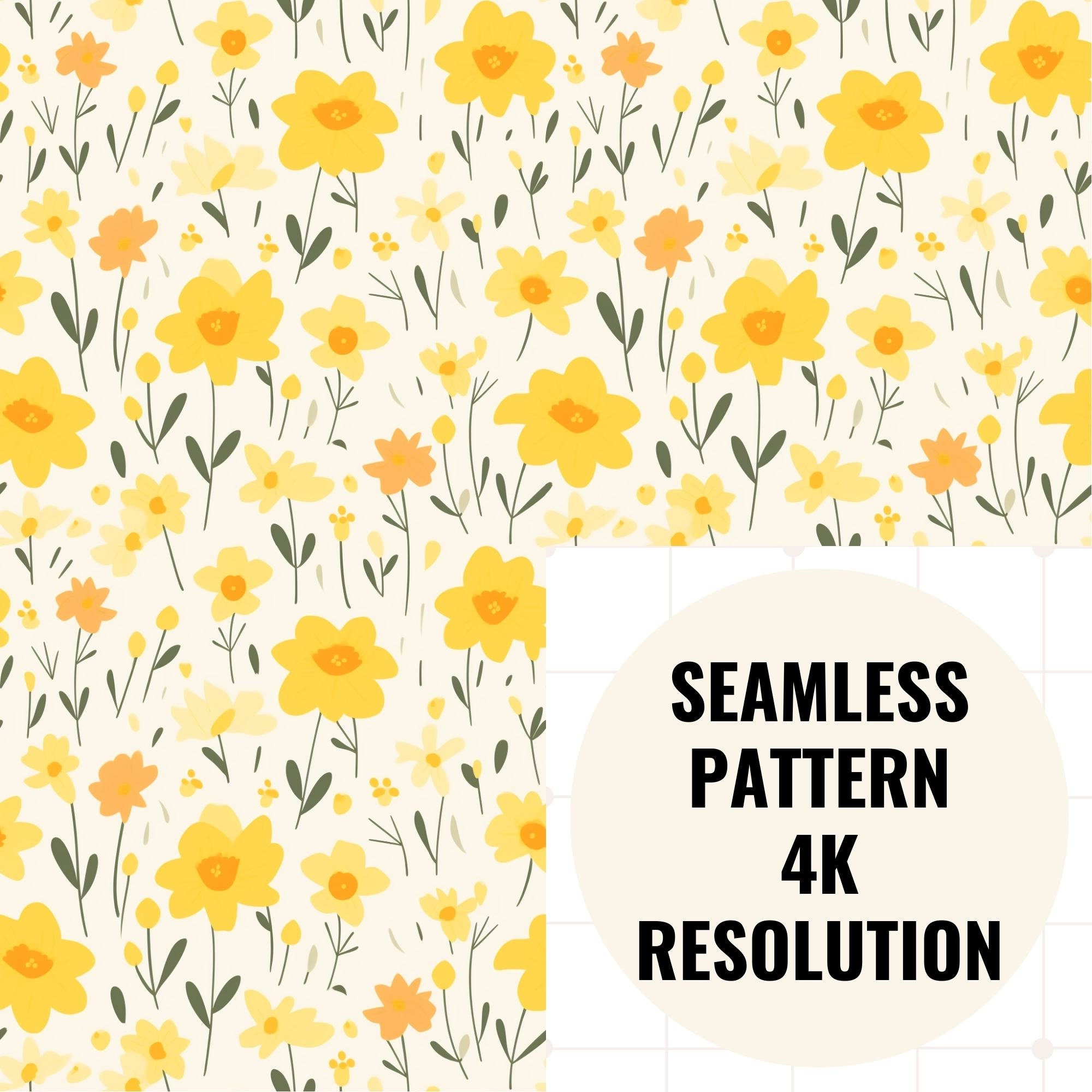 Seamless Watercolor Wild Flower Patterns, Spring Floral Seamless ...