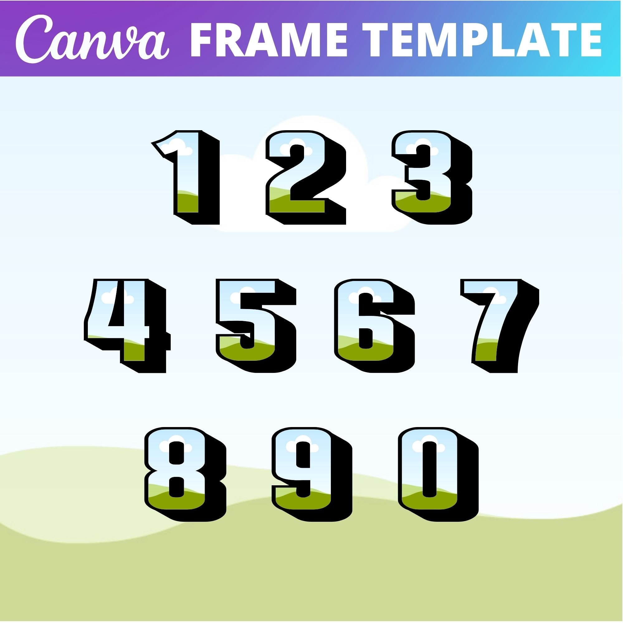 Fill Your Own Doodle Letters, Canva Frames Alphabet, Drag and Drop ...