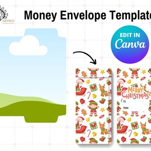 Canva Editable Money Envelope Template, Cash Envelope Template for ...