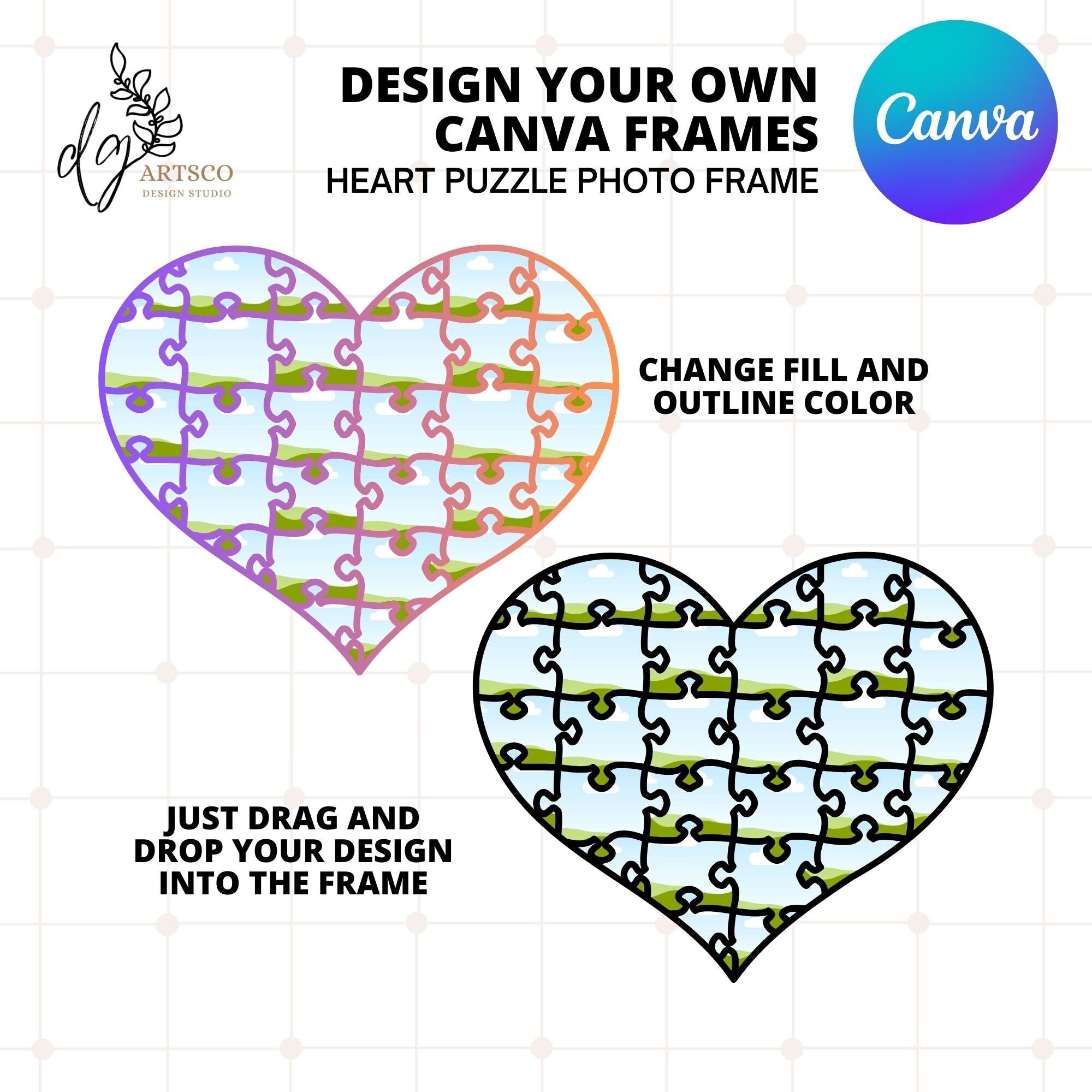 Customize Your Own Canva Frames Photo Collage, Custom Frames Editable ...