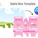 Party Favor Templates, Party Hat Template, Gable Box Template, Drag and ...