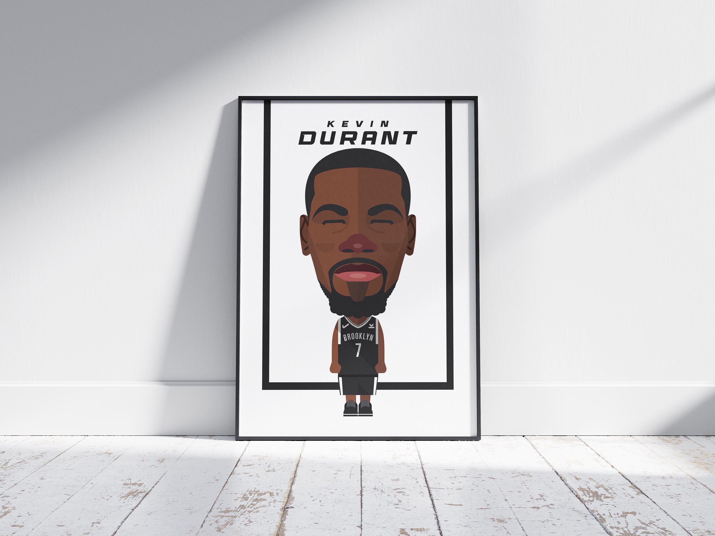 Kevin Durant Digital Download Poster, Nets, Basketball, Sports ...