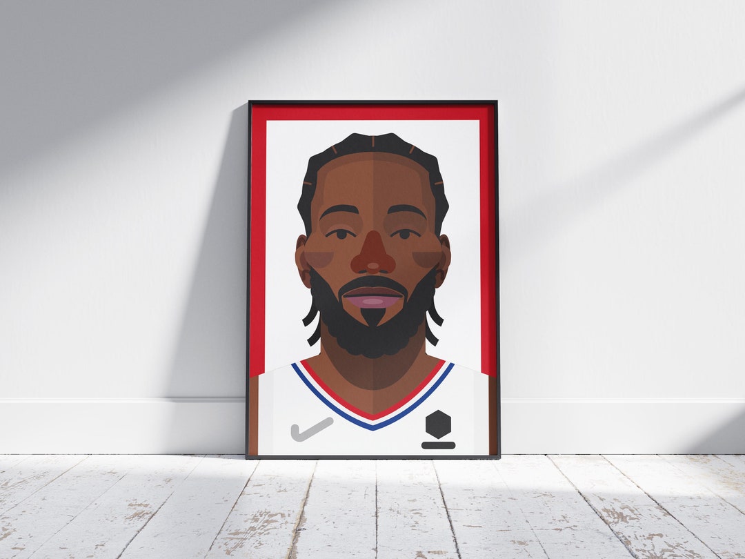 Kawhi Leonard Digital Download Poster, Clippers, Basketball, Sports ...