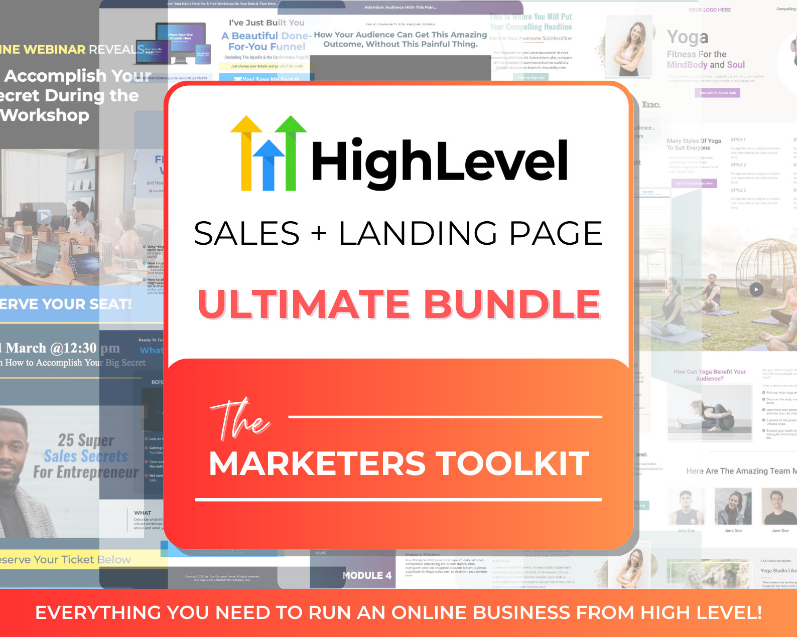 Gohighlevel Ultimate Template Bundle | High Level Website Templates ...