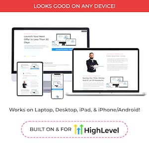High Level Landing Page Template | Gohighlevel Landing Page Template ...