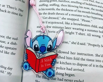 Stitch Caricature Tassel Bookmark - Etsy