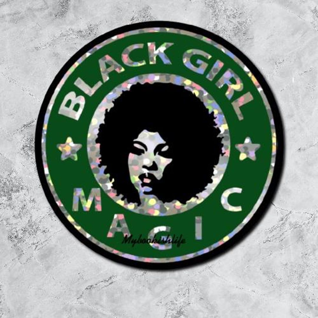 Black Girl Magic Glitter Sticker - Etsy