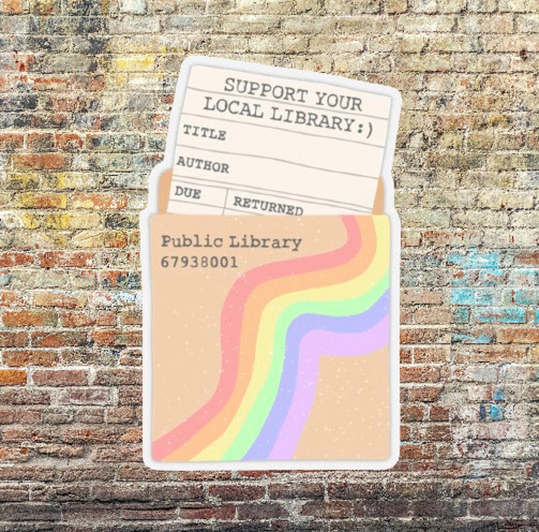 Support Your Local Library Clear Sticker - Etsy