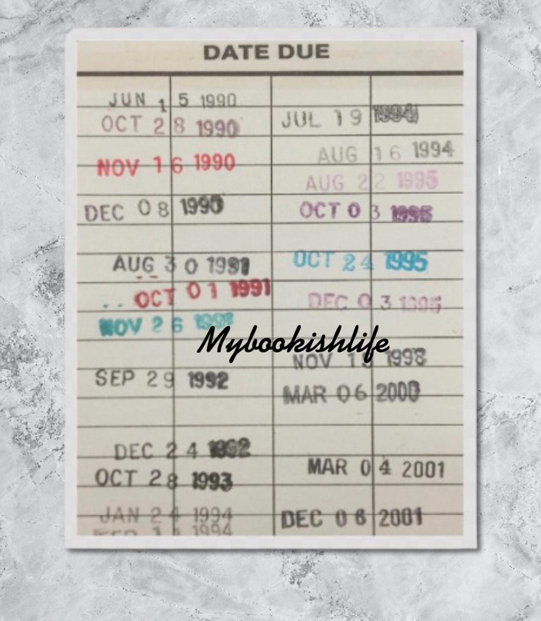 Library Due Date Clear Sticker - Etsy