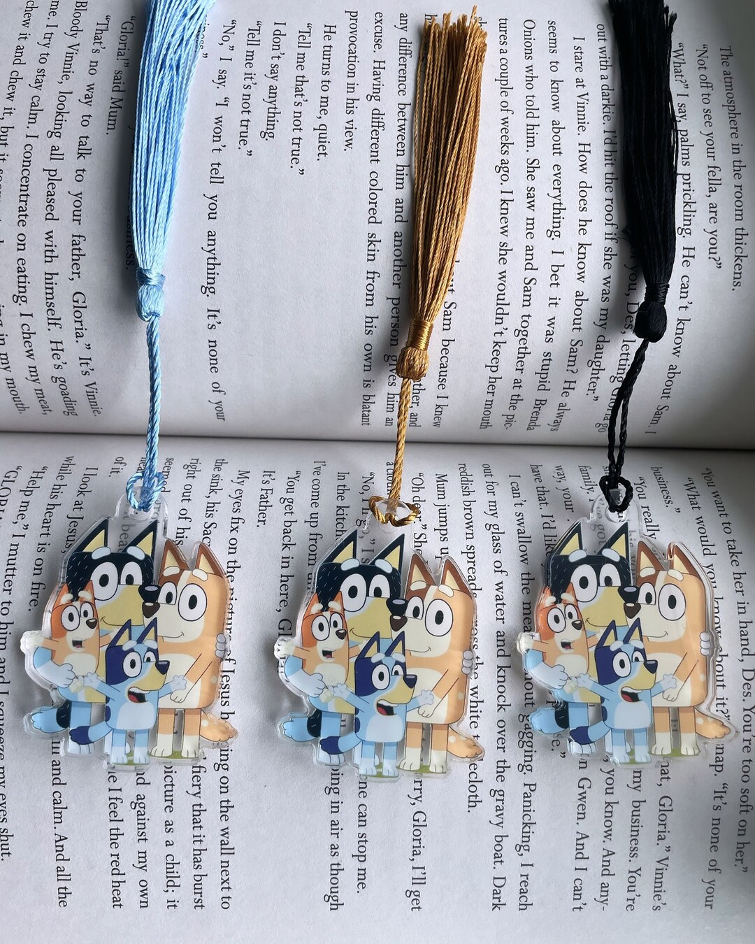 Bluey Family Bookmark - Etsy