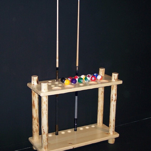 Rustic Pool Cue Rack - Etsy