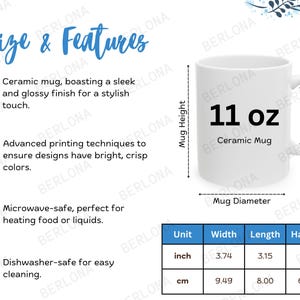 Blue Bundle Sale, White Mug Size Chart, Ceramic Mug Table, Mugs Size ...