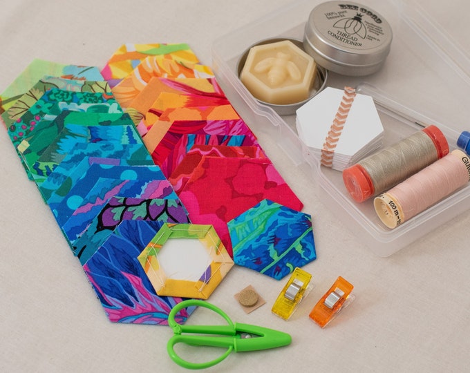 EPP Starter Kit With Kaffe Fassett 100% Quilting Cotton Fabric in ...