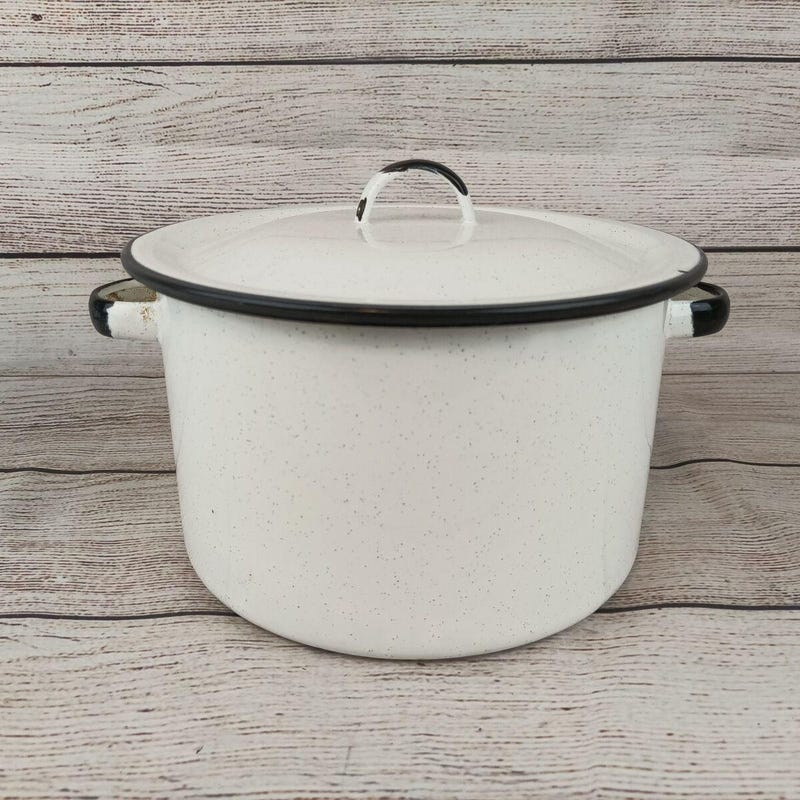 Enamelware Stock Pot - Etsy