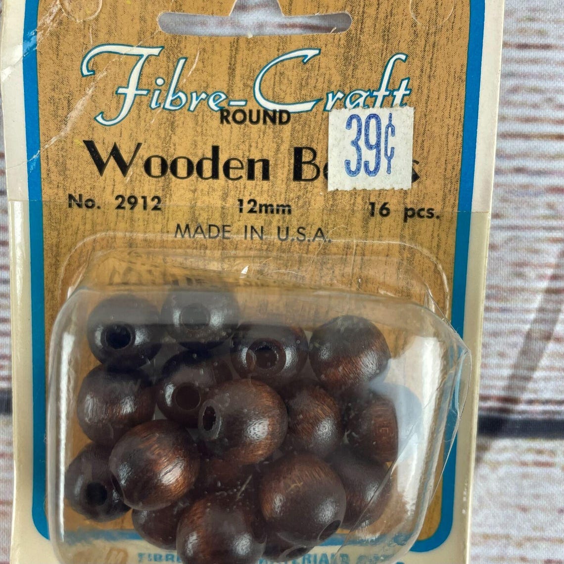 Vintage Fibre-craft Round Wooden Beads #2912 12mm 16 Pcs - Etsy