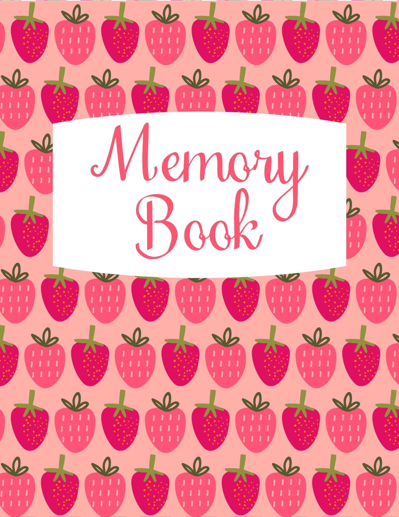 Foster Baby Child Teen Memory Book Binder 8.5x11 In. Printable Digital ...