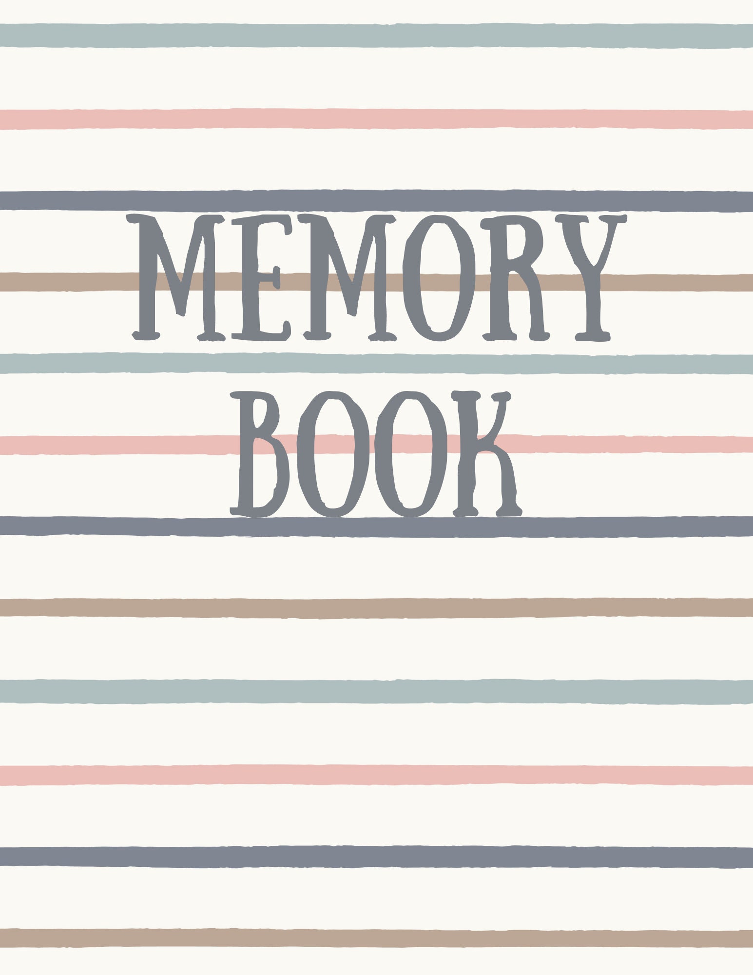 Foster Baby Child Teen Memory Book Binder 8.5x11 In. Printable Digital ...