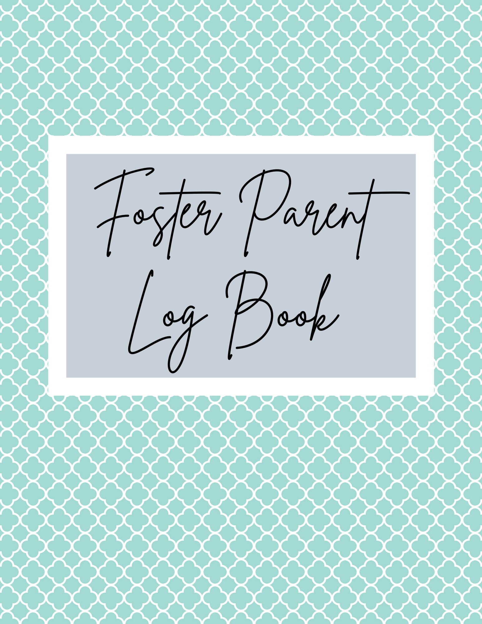 Foster Parent Log Book! Binder 8.5x11 In. Printable Digital Download ...