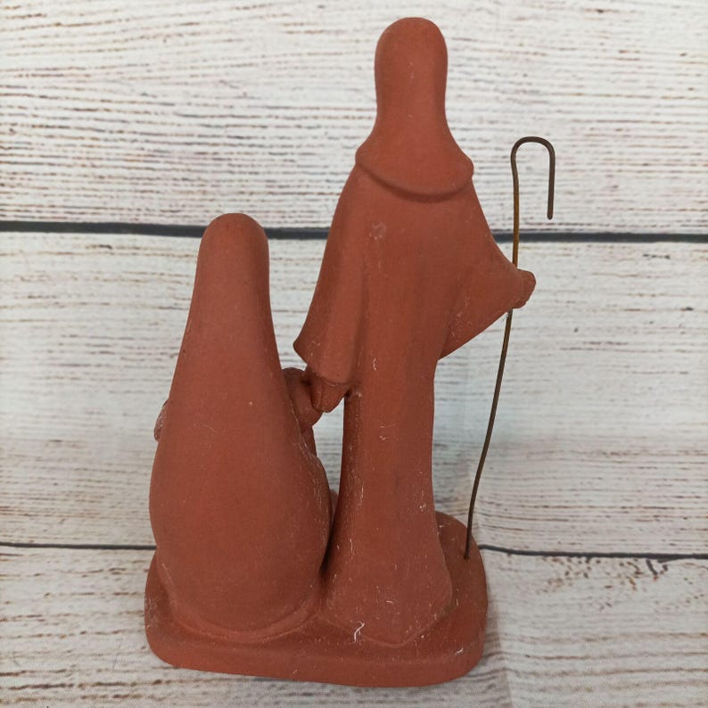 Terra Cotta Holy Family Nativity Jesus Mary Joseph Statue Japan - Etsy