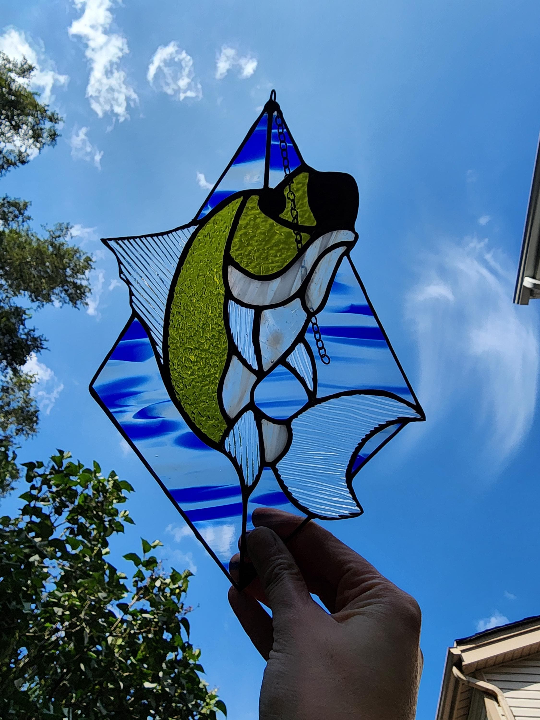 Large Mouth Bass Stained Glass Pattern *commercial and Hobby License ...