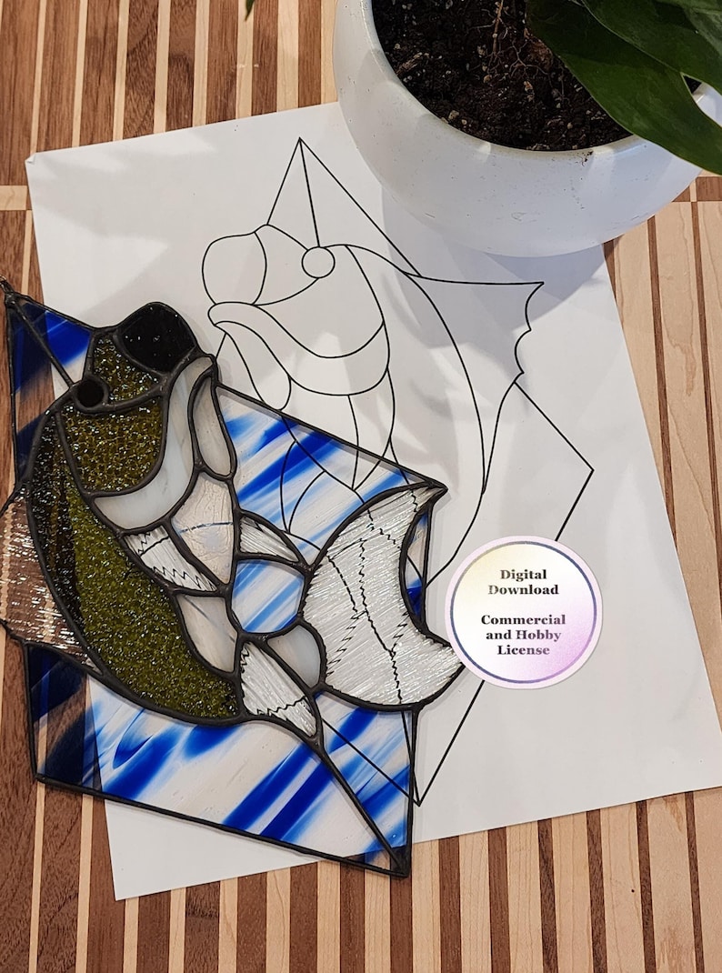 Large Mouth Bass Stained Glass Pattern commercial and Hobby License - Etsy
