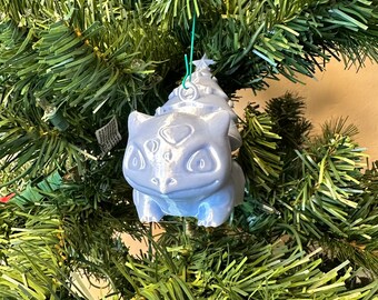 Custom Pokémon Winking Bulbasaur Christmas Ornament - Etsy