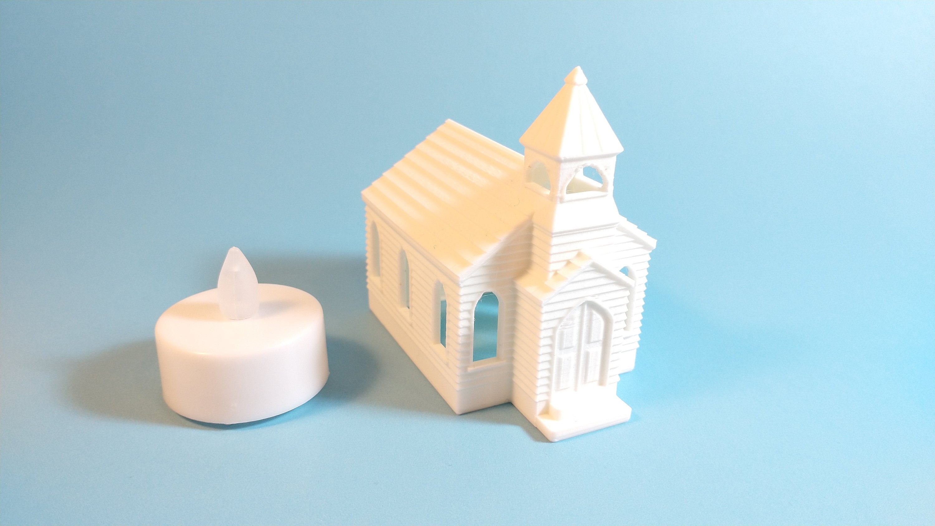 Miniature Church Chapel With LED Candle Tea Light Gift Set - Etsy