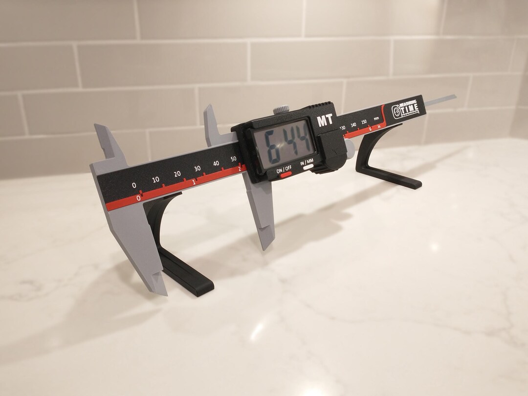 Digital Caliper Wall Clock or Desk Clock - XL Size - Perfect Gift for ...