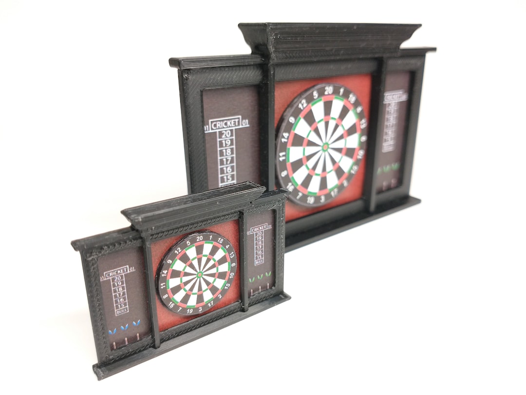 Miniature Dart Board Cabinet for Dollhouse or Diorama. 1/12 or 1/24 ...