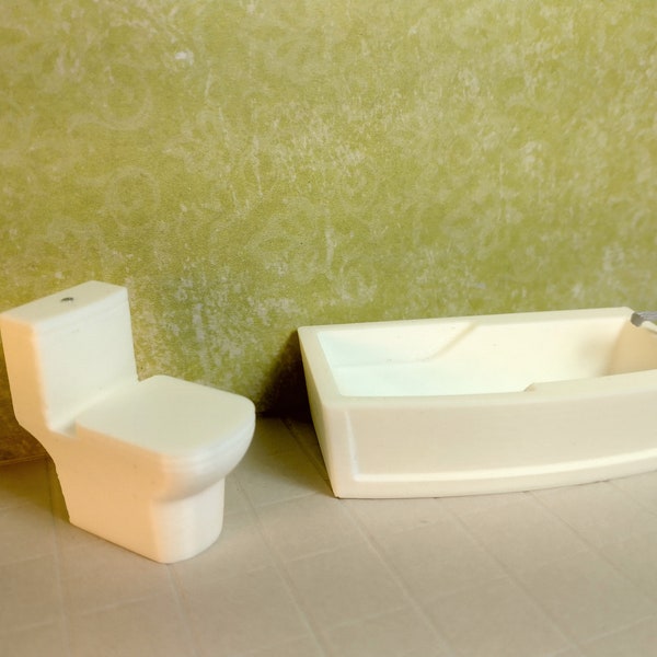 Half Scale Dollhouse Toilet - Etsy