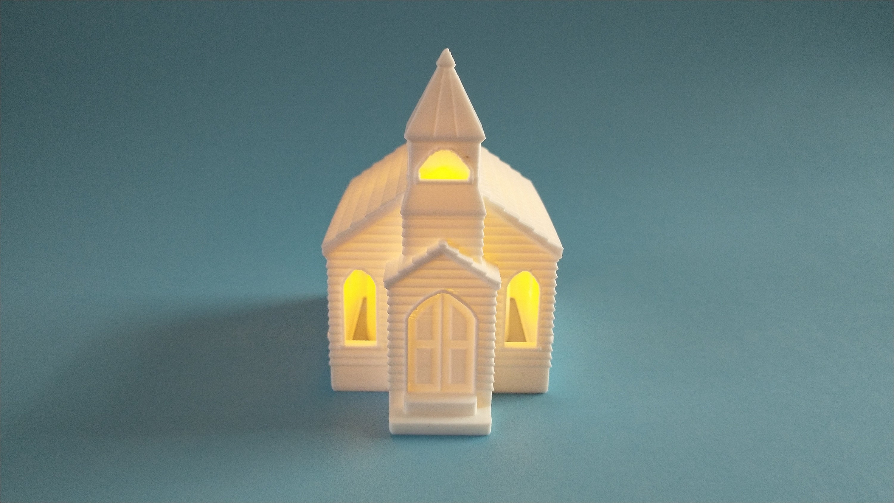 Miniature Church Chapel With LED Candle Tea Light Gift Set - Etsy