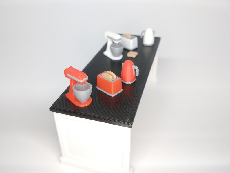 1:24 Scale Dollhouse Stand Mixer, Toaster, Tea Kettle & Display Case - Etsy