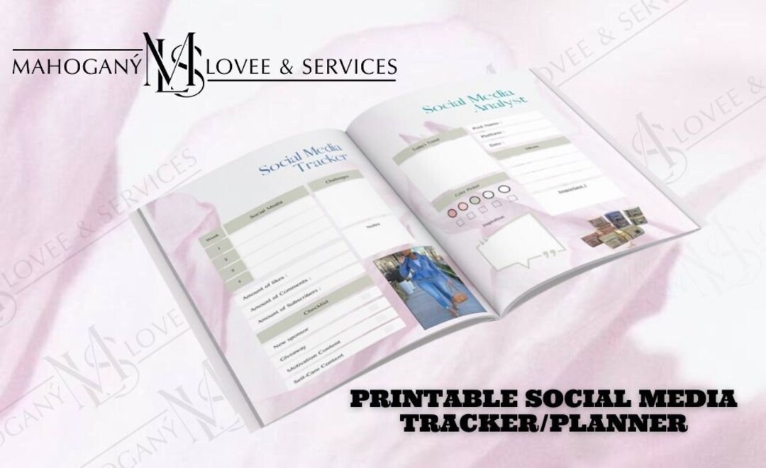 Social Media Tracker/planner, Printable Social Media Tracker/planner - Etsy