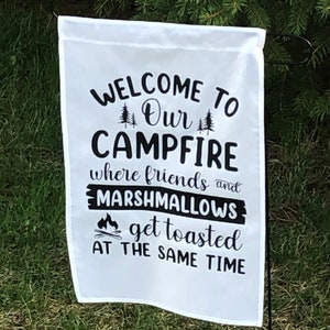 Camping Garden Flag Welcome Guests Decorative Yard Flag - Etsy