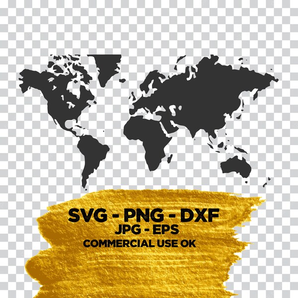 World Map Stencil - Etsy