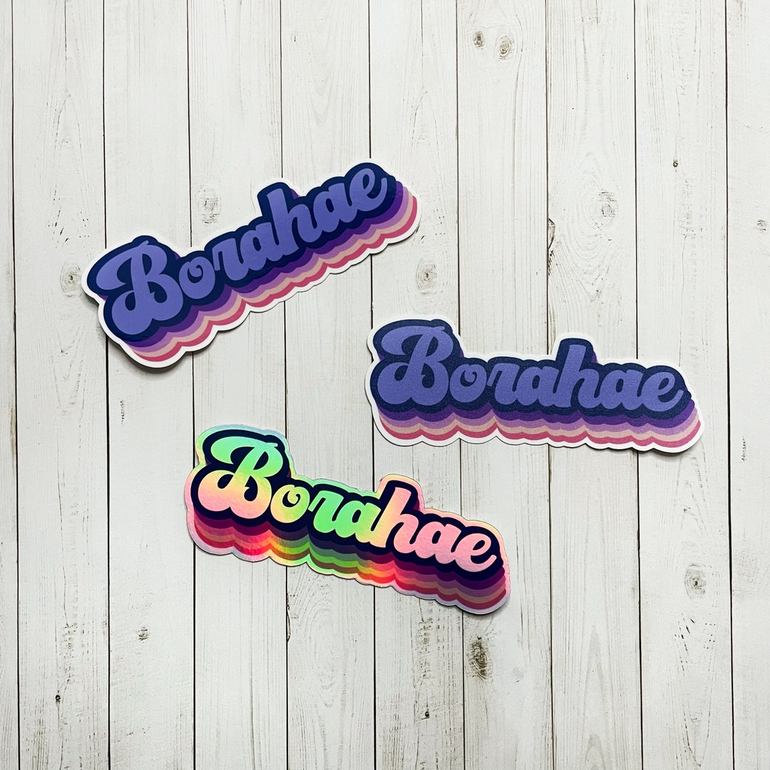 BTS Sticker Borahae Die Cut Vinyl Sticker | K-pop Sticker | Bangtan ...