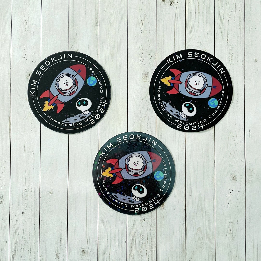BTS Sticker Jin the Astronaut Wooteo With BT21 RJ Homecoming Die Cut ...