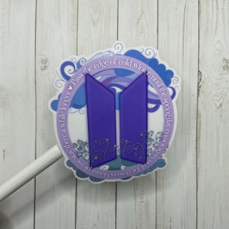 BTS Logo Sticker Spring Day Inspired Bts Spring Day Sticker - Etsy
