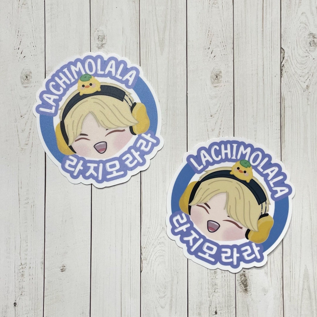 BTS Sticker Jimin Lachimolala Die Cut Vinyl Lachimolala Sticker Park ...