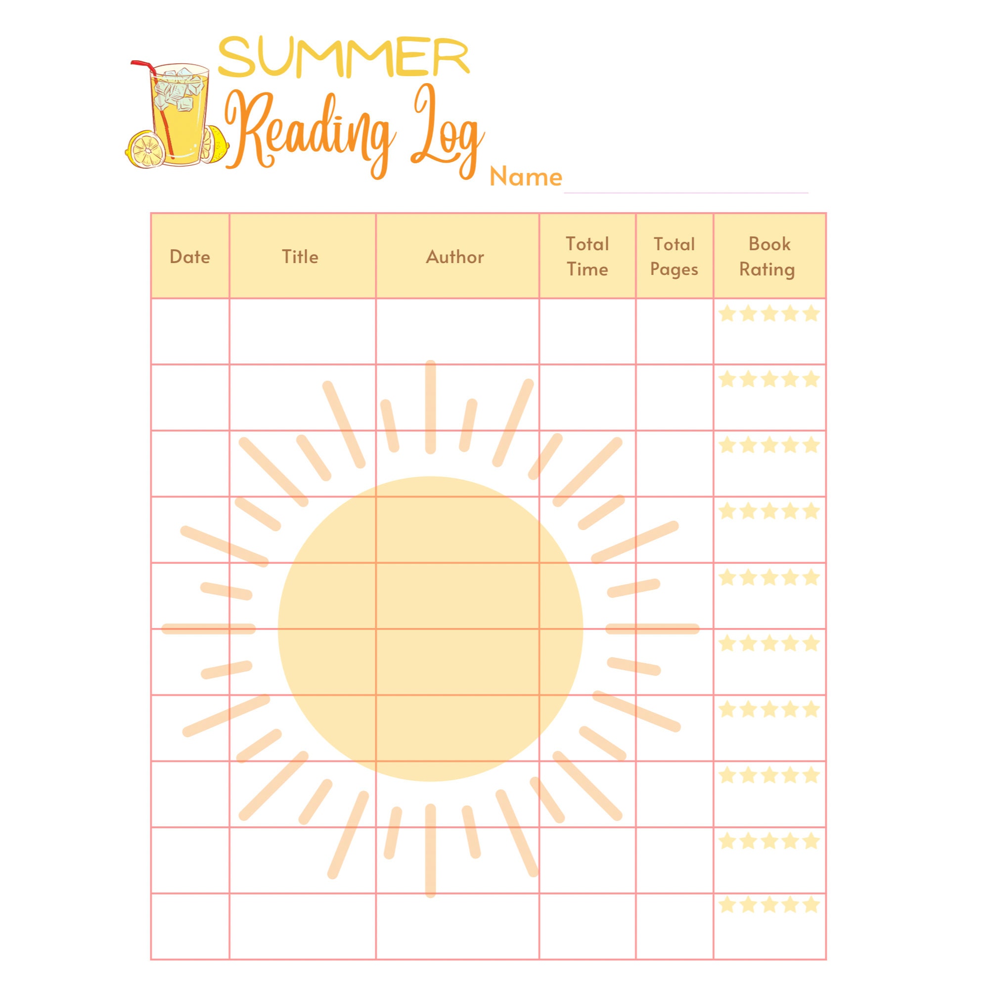 Kids Summer Reading Challenge, Reading Log, Book Bingo, Book Review ...