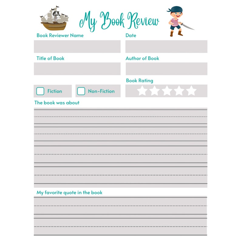 Kids Summer Reading Challenge Reading Log Book Bingo Book | Etsy