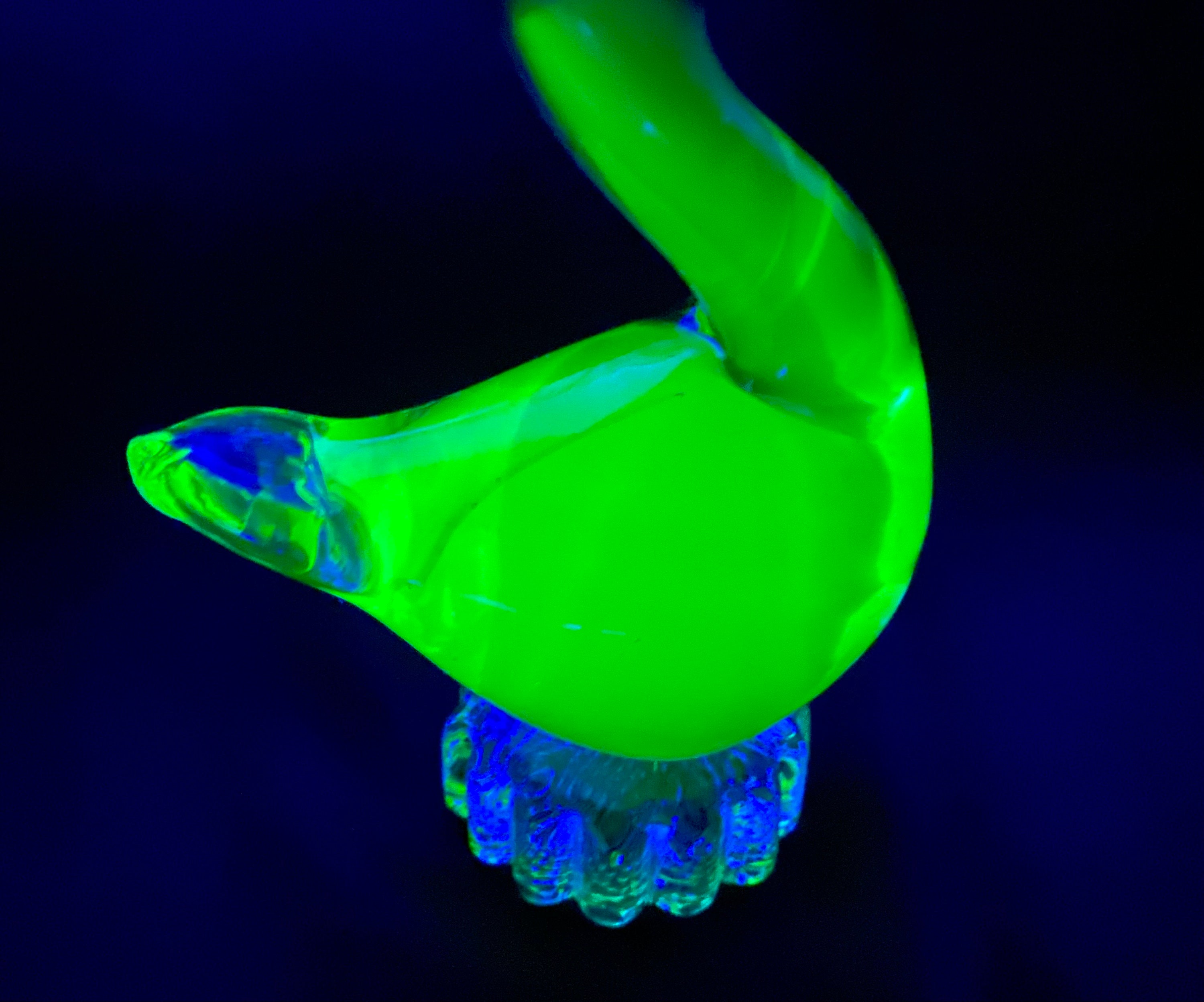 NEW LISTING! Uranium Murano Glass Duck | Made in Italy | Beautiful and ...