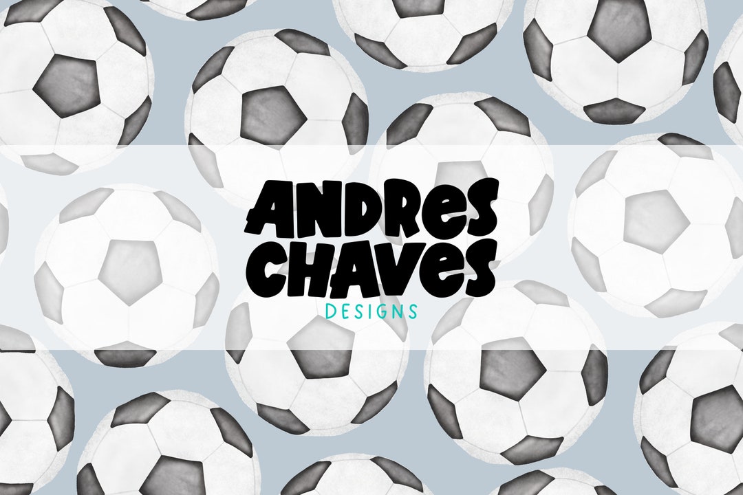 Blue Soccer Balls Pattern – Sports – Seamless (digital File) - Etsy