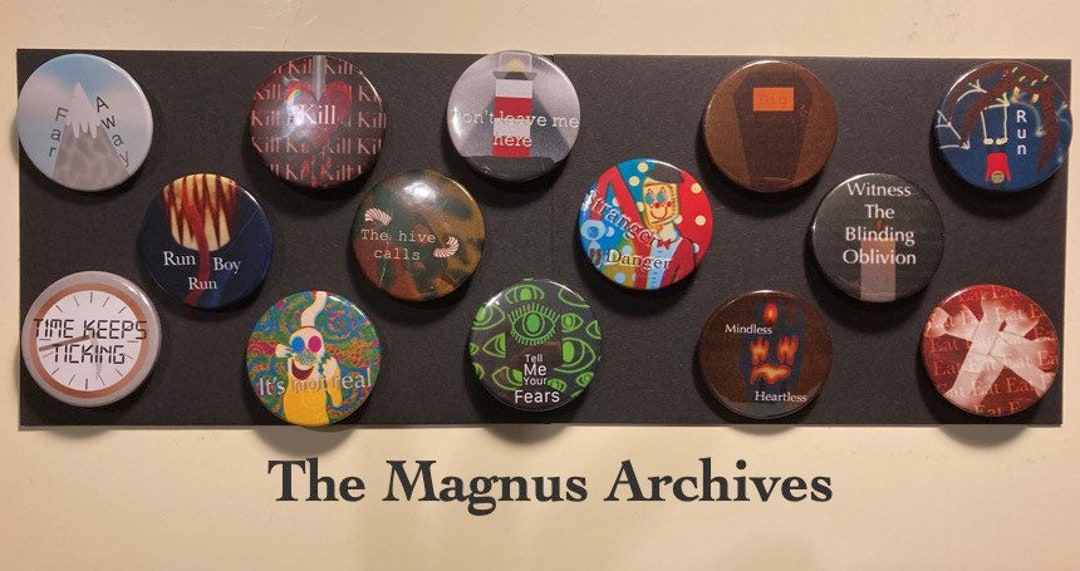 Customisable Magnus Archives 14 Fears Pin Badges - Etsy UK