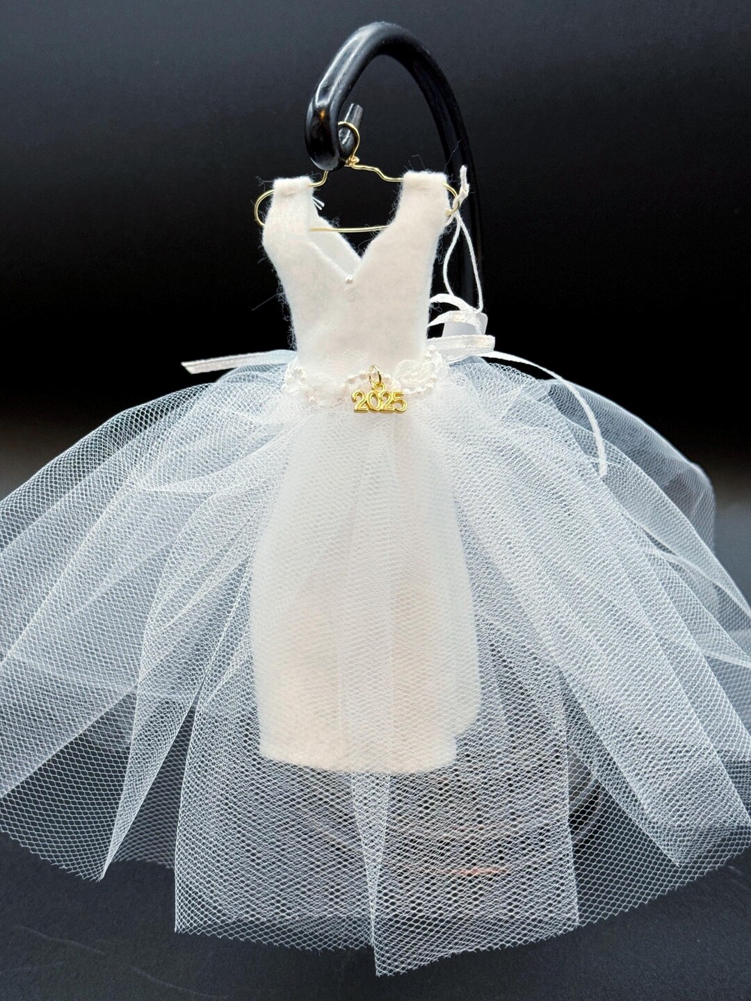 Wedding Gown Ornament, Bridal Shower Favor, Bridesmaid Gift, Bridal ...
