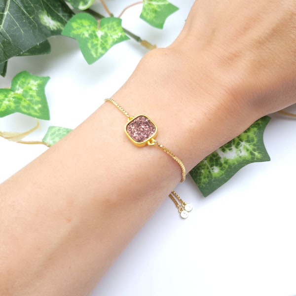Druzy Bracelet - Etsy
